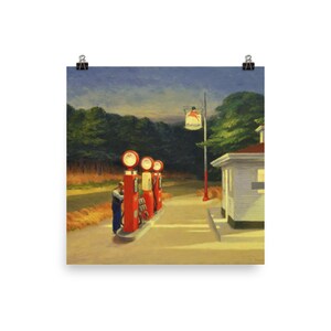 Edward Hopper Print, Gas by Edward Hopper Poster Print, Edward Hopper ...