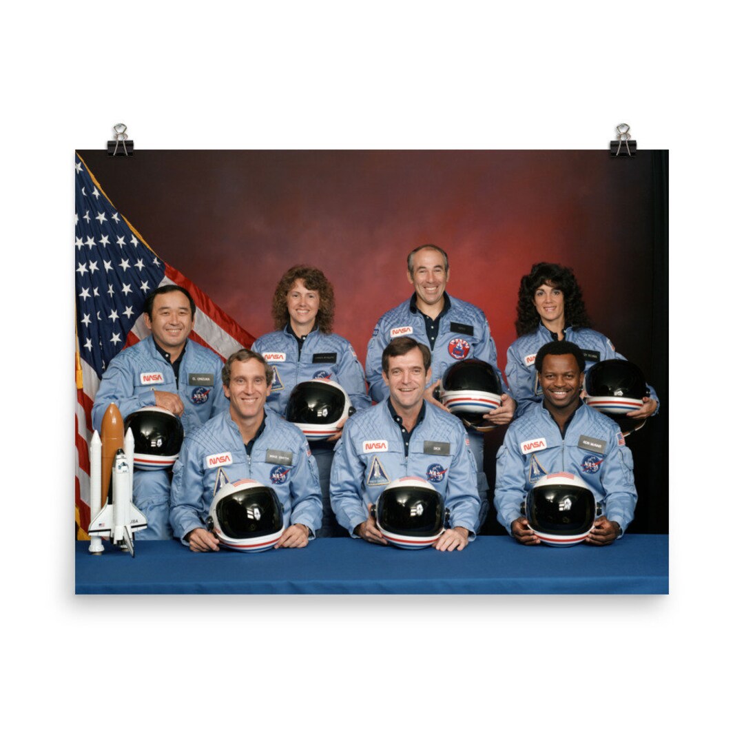Space Shuttle Challenger Crew STS-51-L Poster Print - Etsy