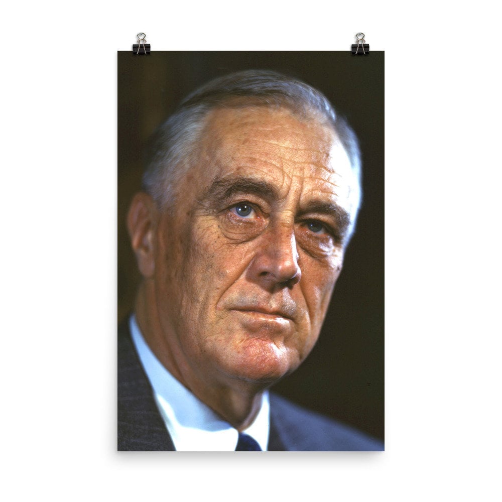 Franklin Delano Roosevelt FDR Poster Print - Etsy