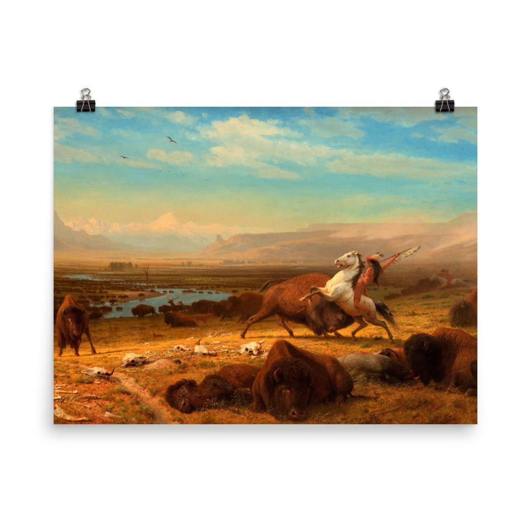 The Last of the Buffalo by Albert Bierstadt Poster Print - Etsy