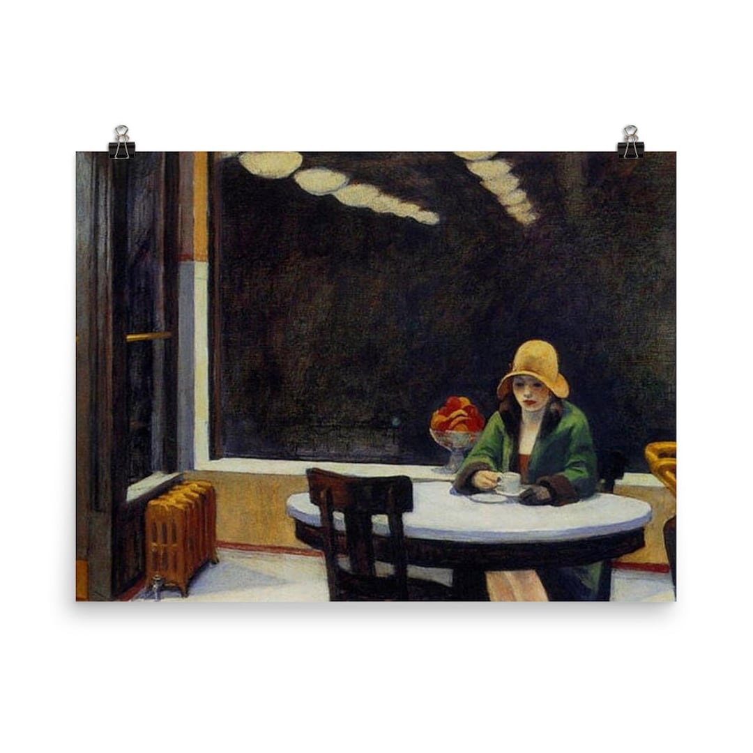 Automat by Edward Hopper, 1927 Poster Print - Etsy