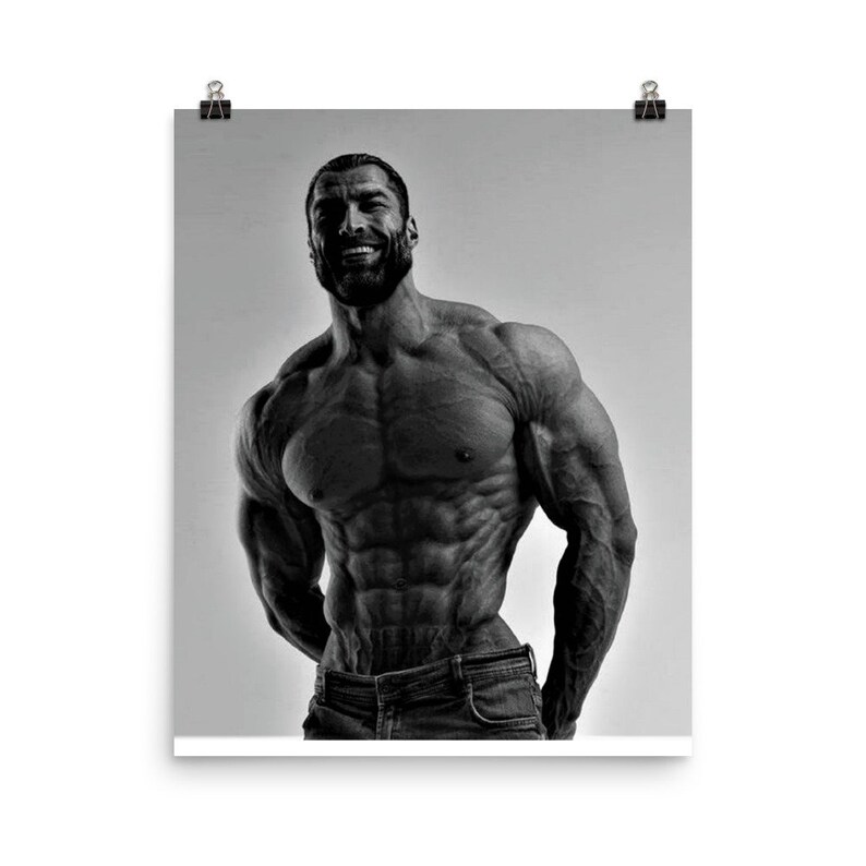 Ernest Khalimov Gigachad Poster Print - Etsy UK