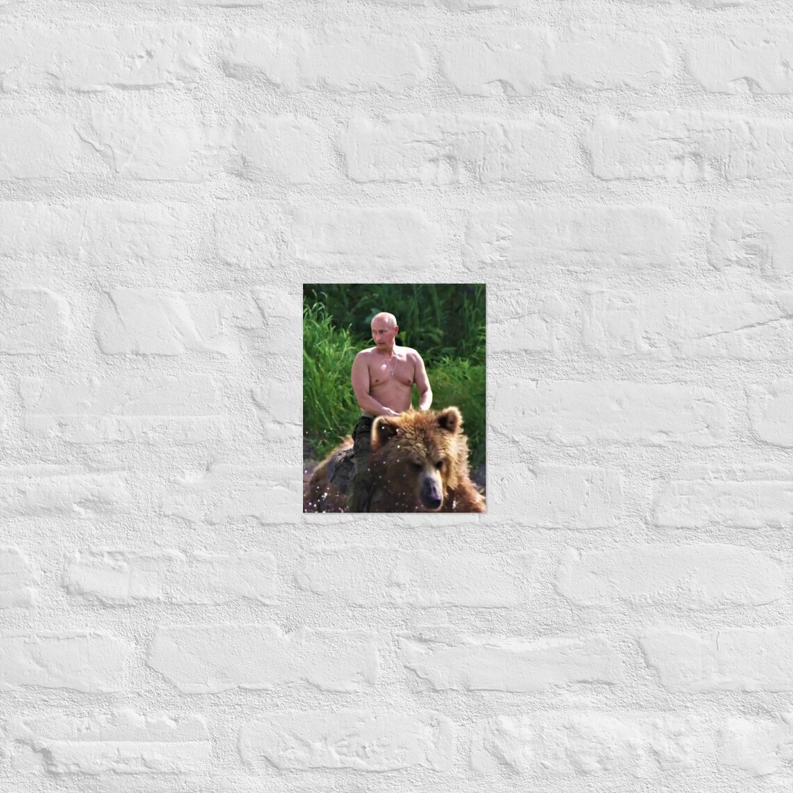 Vladimir Putin Riding a Bear Poster - Etsy