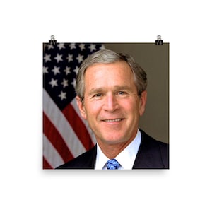 George W. Bush Official Portrait Poster Print - Etsy
