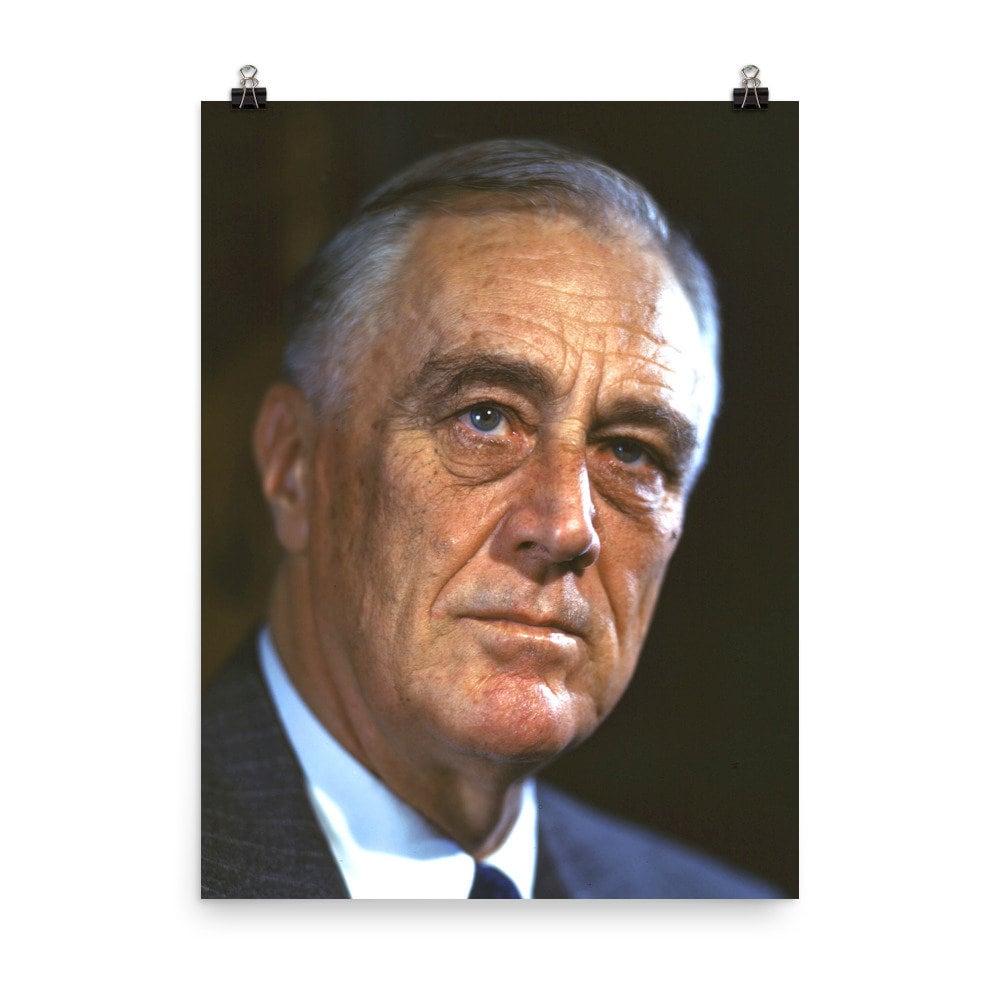 Franklin Delano Roosevelt FDR Poster Print - Etsy