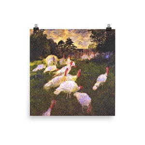The Turkeys by Claude Monet Poster Print - Etsy