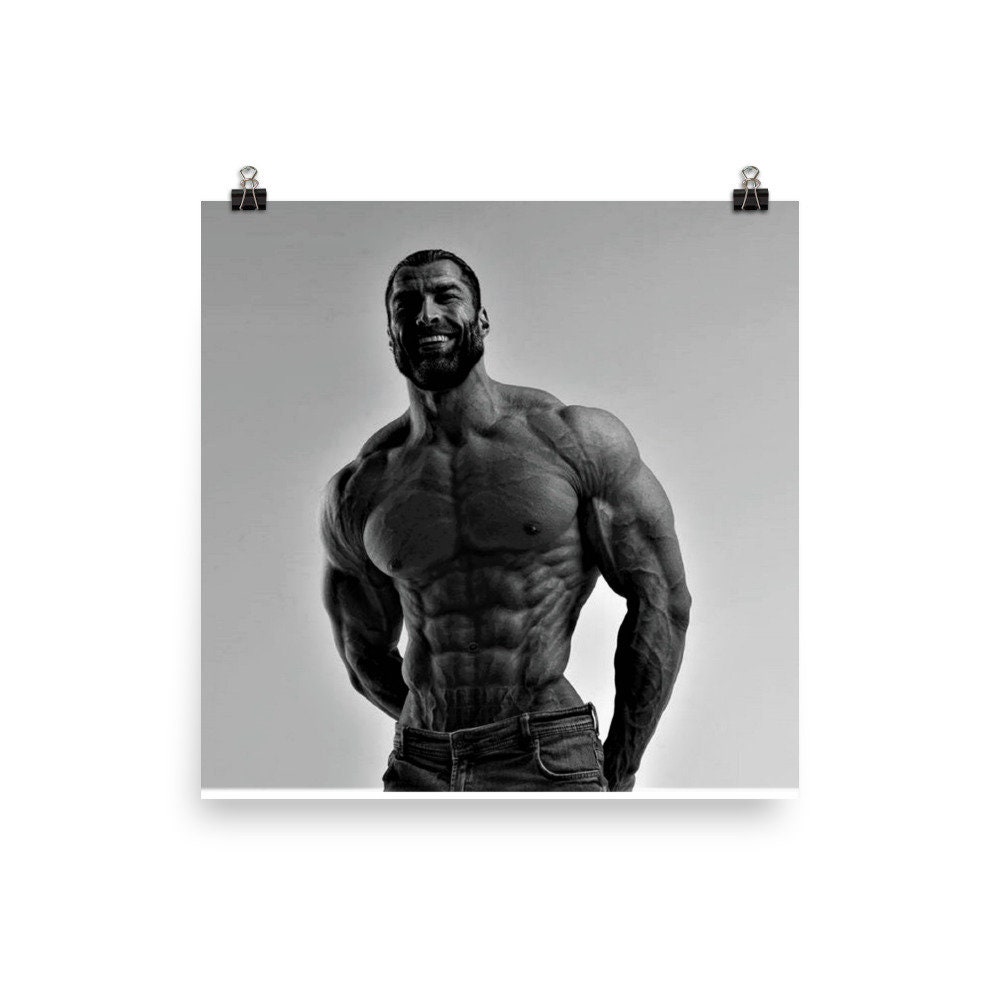 Ernest Khalimov Gigachad Poster Print - Etsy UK