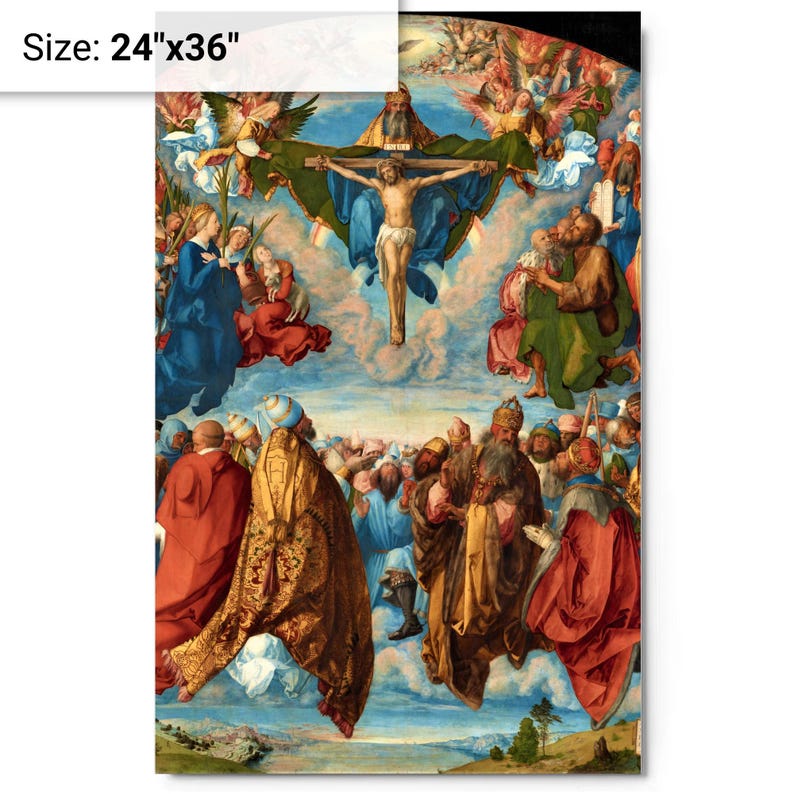Albrecht Durer Adoration of the Trinity Metal Print – Renaissance ...