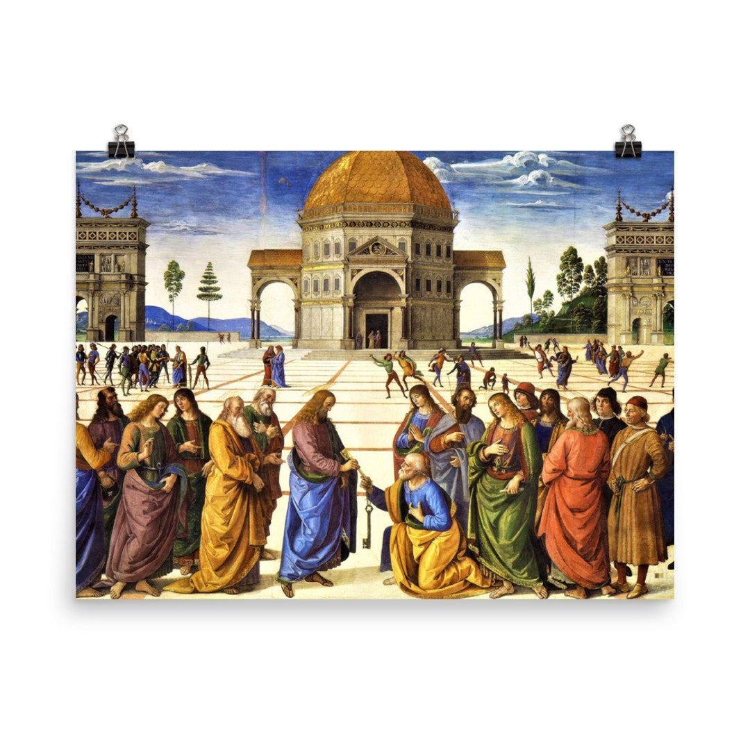 Delivery of the Keys by Pietro Perugino Poster Print - Etsy