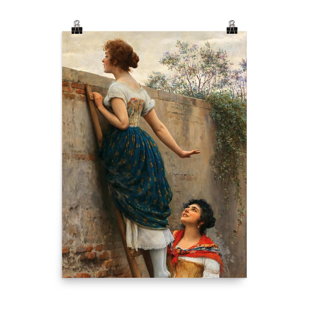 The Curious by Eugen Von Blaas Poster Print - Etsy