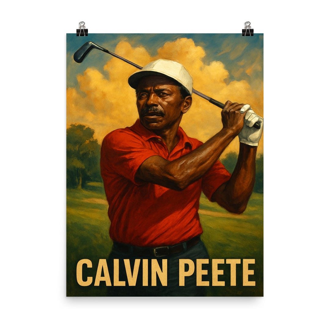 Calvin Peete Golf Legend Poster Print – Unique Wall Art for Sports Fans ...