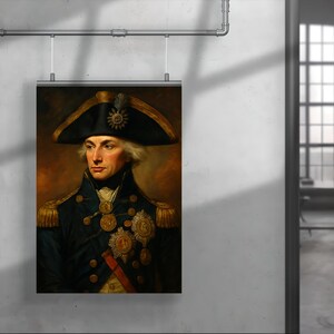 Historic Horatio Nelson Portrait Poster Print - Unique Nautical Wall ...