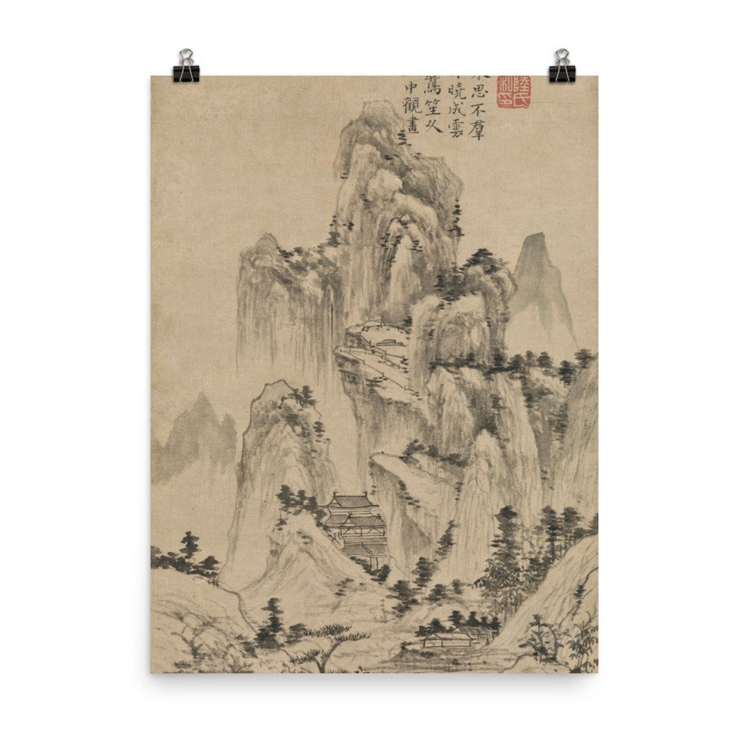 Spring Dawn Over the Elixir Terrace by Lu Guang Poster Print - Etsy