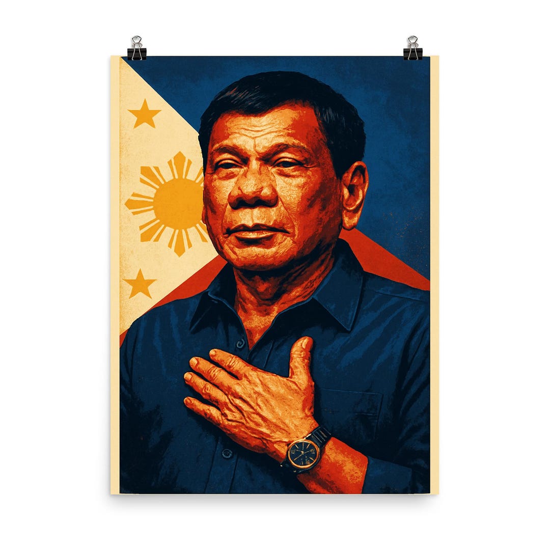 Duterte Legacy Art Print: Bold Wall Decor for Political Enthusiasts ...