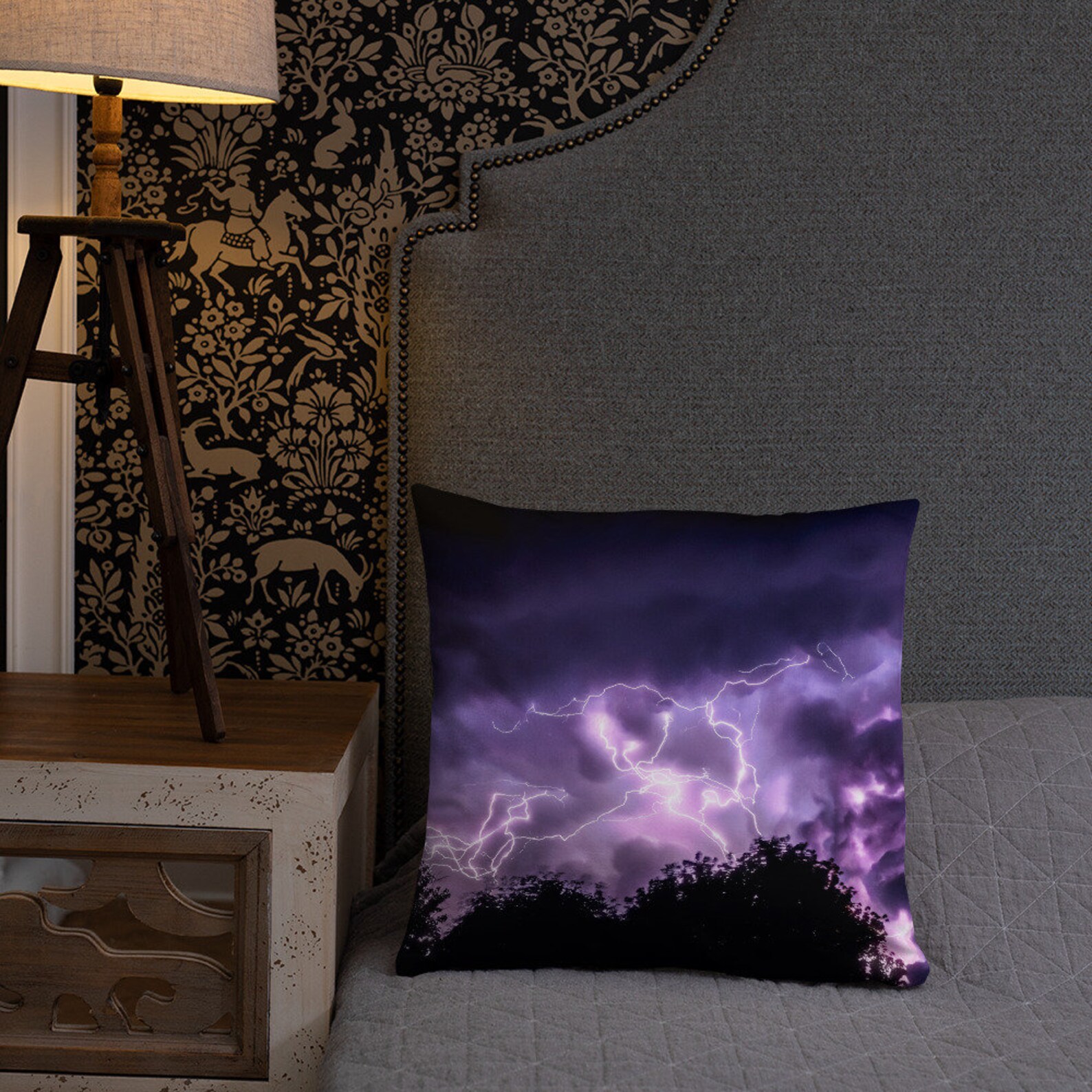 Dramatic Thunderstorm With Lightning Throw Pillow - Etsy UK
