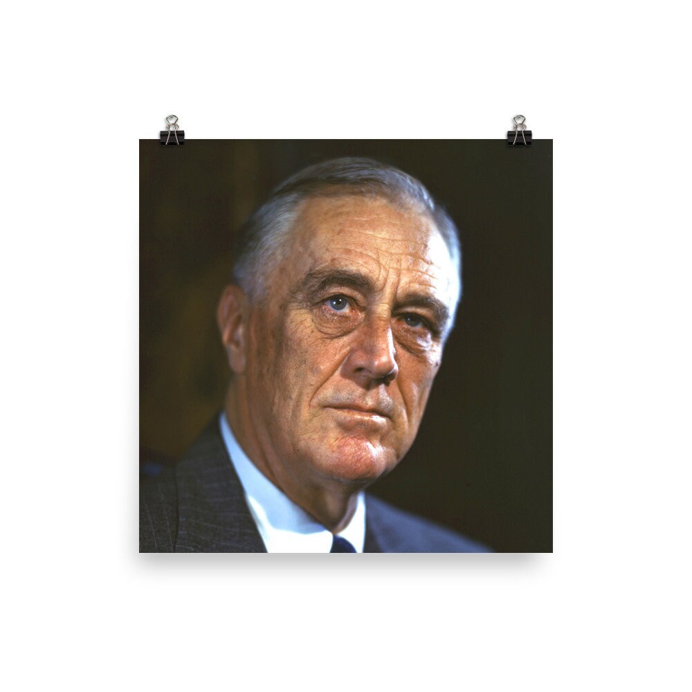 Franklin Delano Roosevelt FDR Poster Print | Etsy