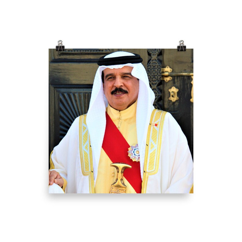 King Hamad Bin Isa Al Khalifa Poster Print - Etsy
