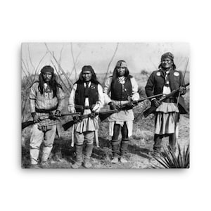 Geronimo and His Warriors Canvas Print - Canvas Wall Art - Etsy