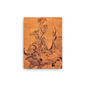 Lao Tzu Poster, Taoism Art Print Canvas Print - Canvas Wall Art - Etsy