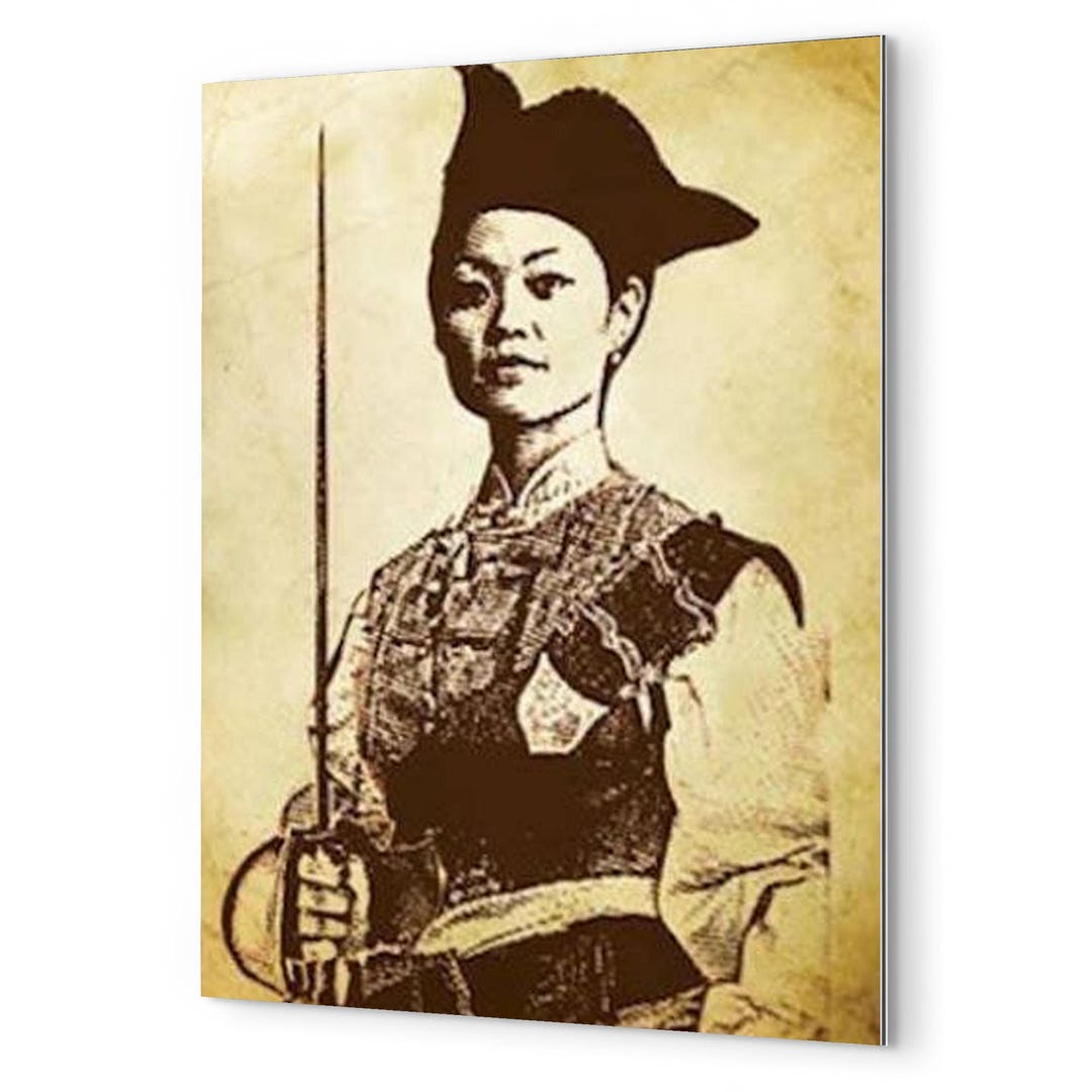 Zheng Yi Sao Ching Shih Metal Print: Legendary Chinese Pirate Wall Art ...
