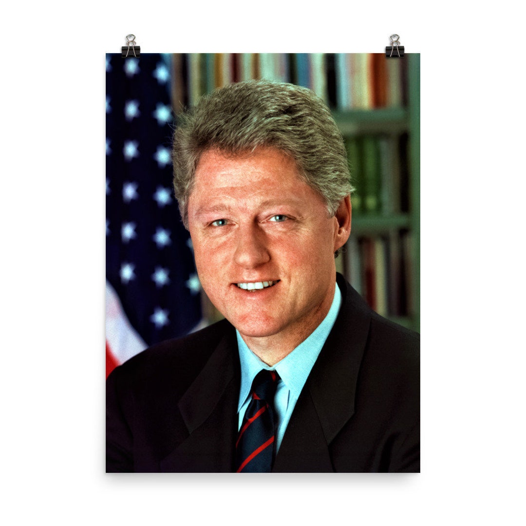 Bill Clinton Official Portrait Poster Print - Etsy