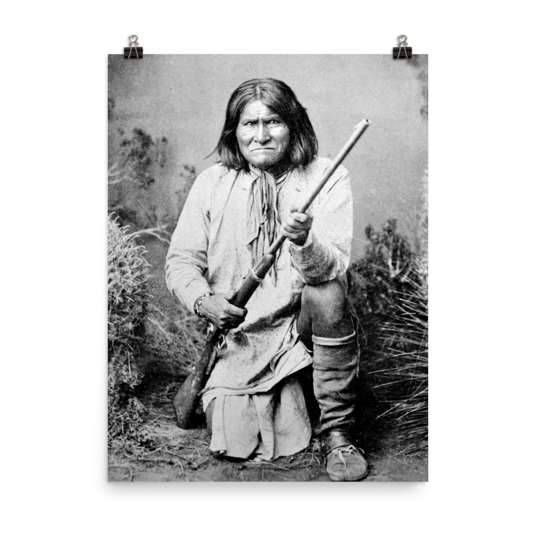 Geronimo Portrait Poster Print - Etsy