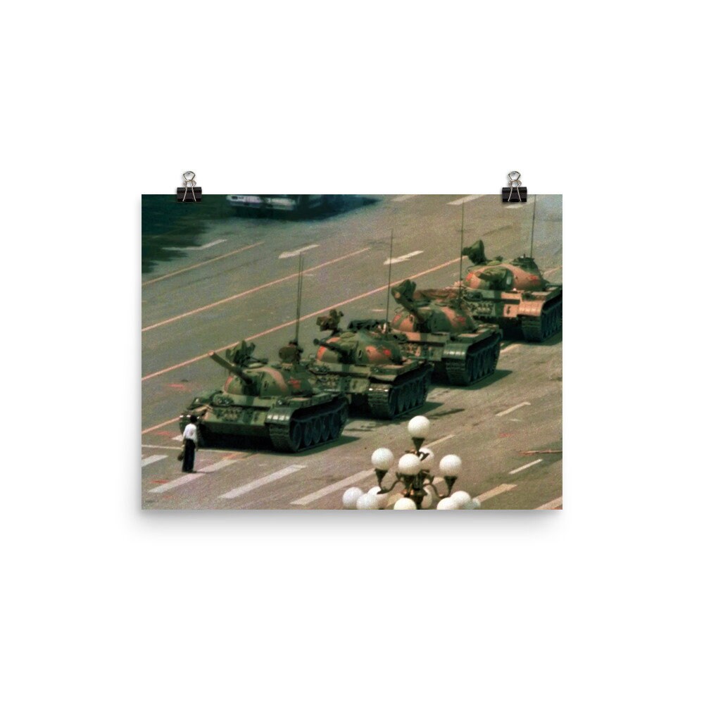Tiananmen Square Tank Man Poster