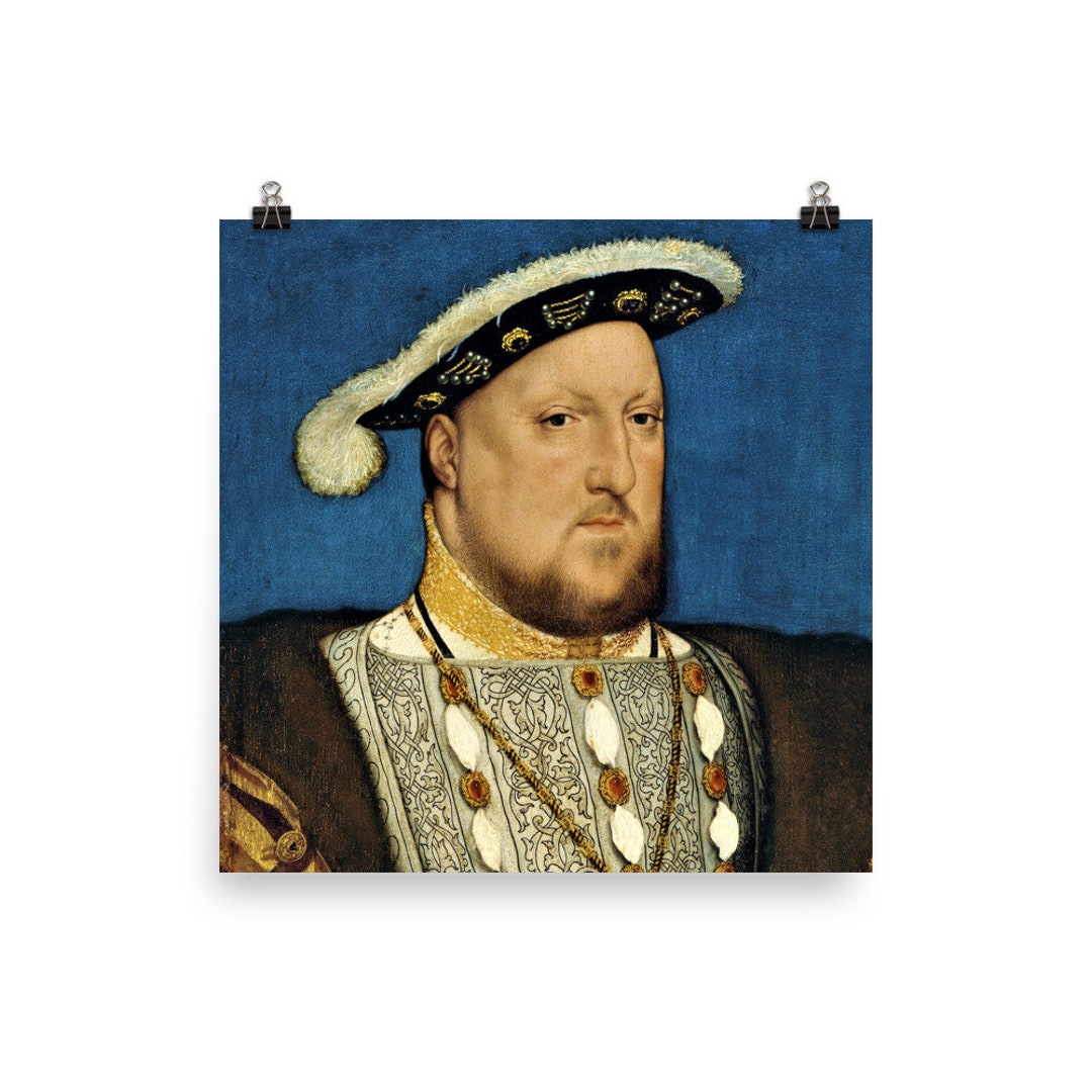 Portrait of Henry VIII of England by Hans Holbein the Younger Poster ...