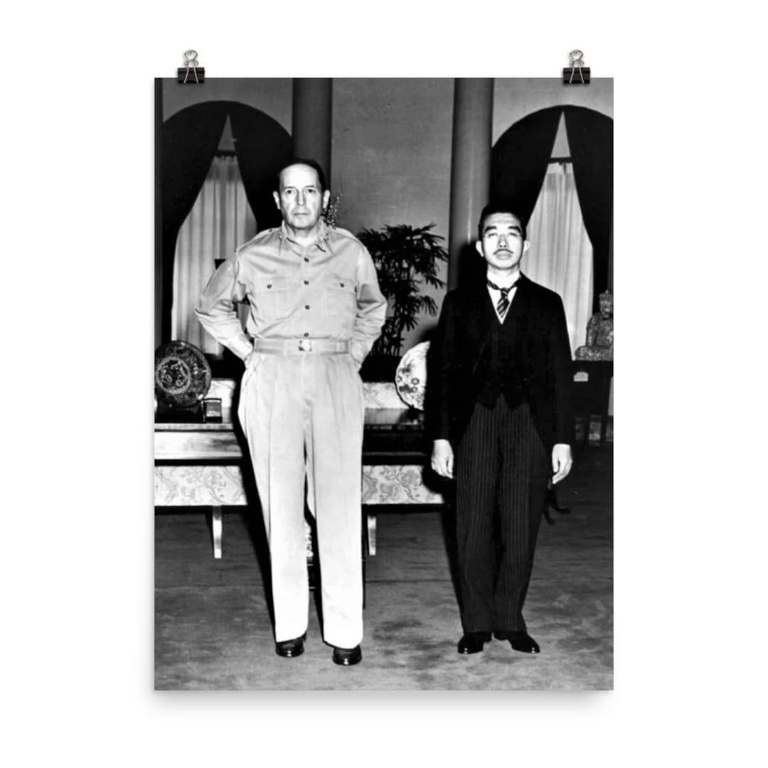 Emperor Hirohito and General Macarthur Poster Print - Etsy