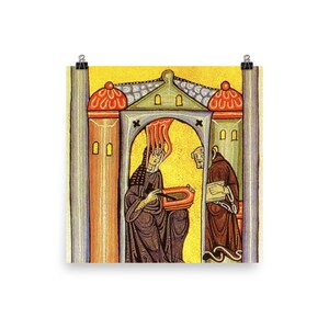 Hildegard of Bingen Poster Print - Etsy