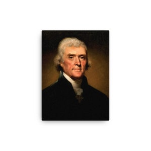 Thomas Jefferson Canvas Print - Canvas Wall Art - Etsy
