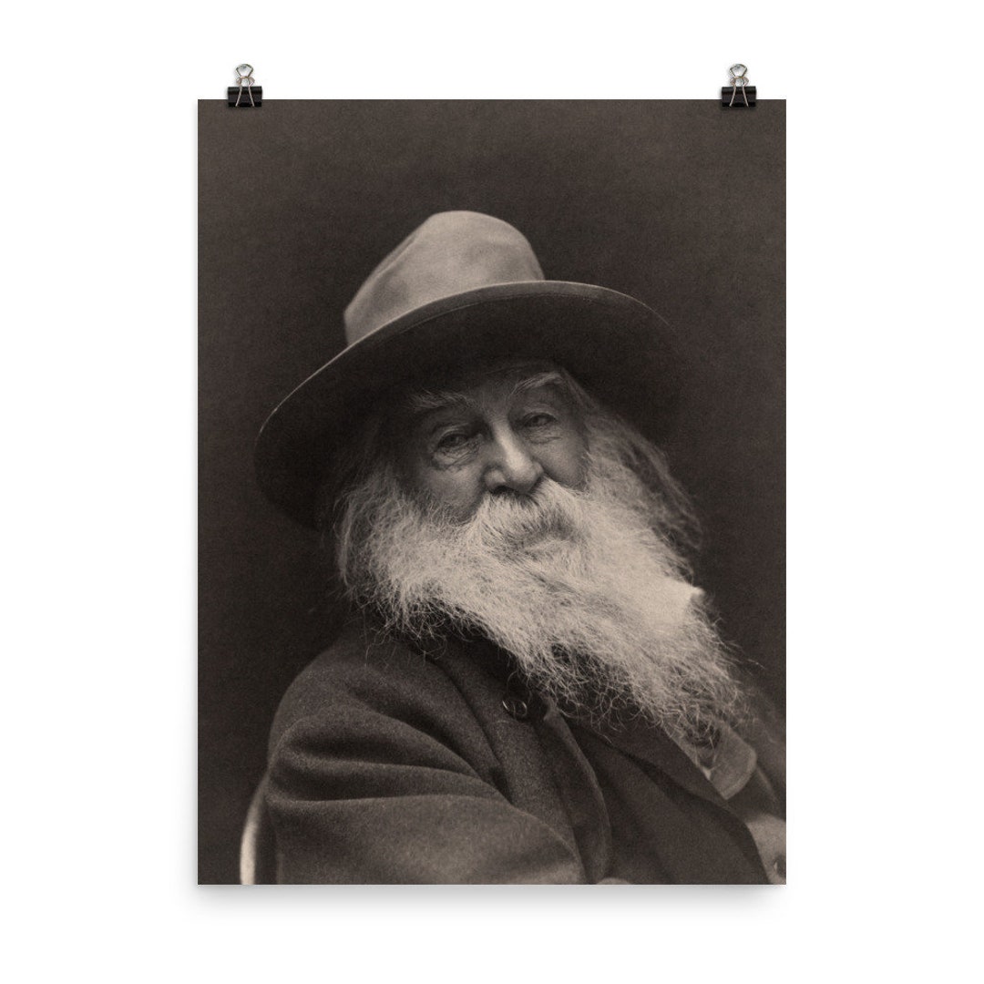 Walt Whitman Portrait Poster Print - Etsy