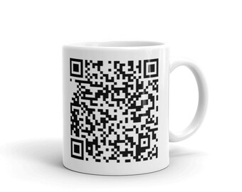 Qr Code Coffee Mug - Etsy