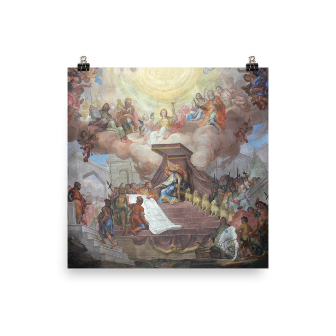Solomon at His Throne by Andreas Brugger Poster Print - Etsy