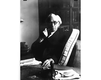 BERTRAND RUSSELL Watercolor Portrait POSTER Various Sizes Available Art ...