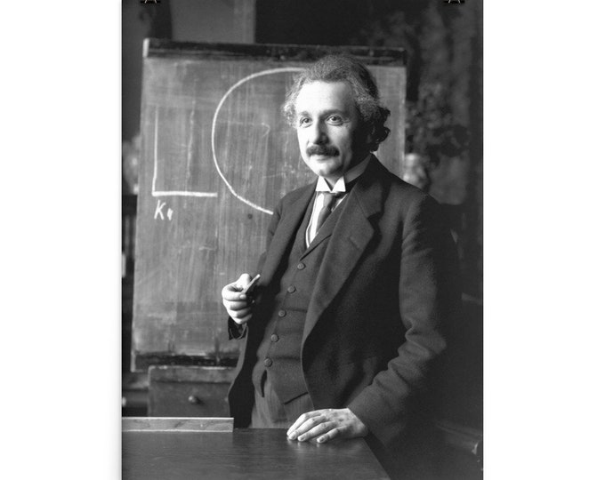 Einstein Wall Art, Albert Einstein Poster, Science Decor, Theoretical Physics Poster, Physics ...