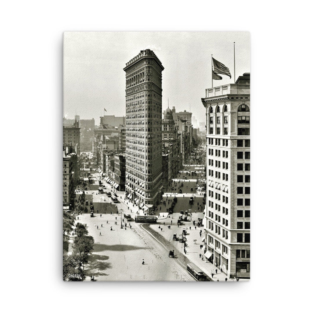 Flatiron Building, New York 1909 Canvas Print - Canvas Wall Art - Etsy