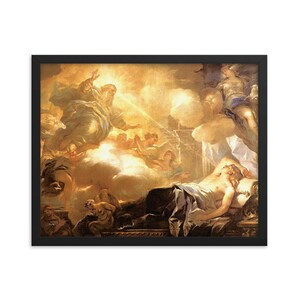 The Dream of Solomon by Luca Giordano Framed Print - Etsy