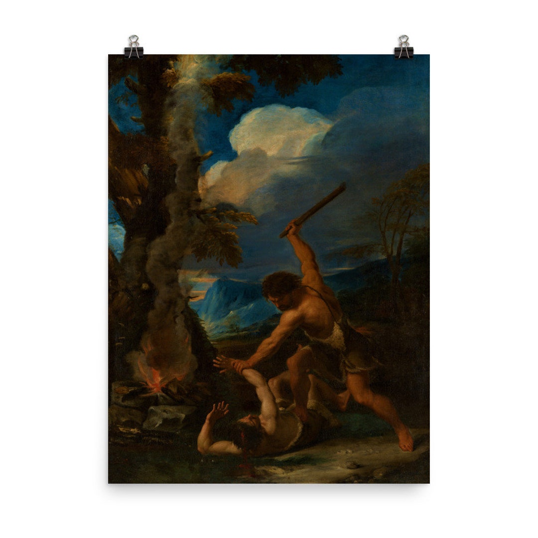 Cain Slaying Abel by Pier Francesco Mola Poster Print - Etsy