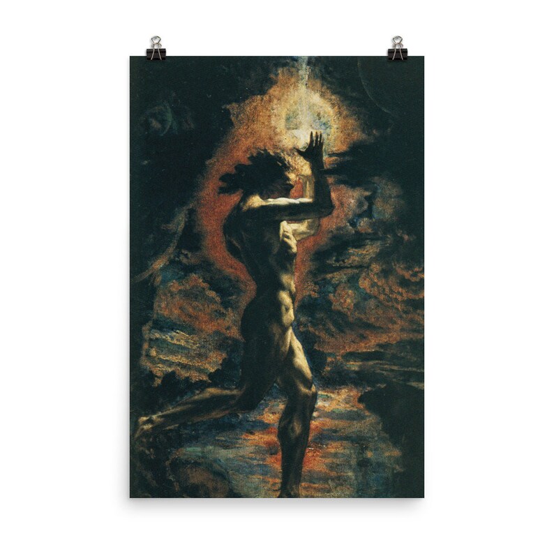 Prometheus by Jean Delville Poster Print - Etsy