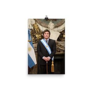Javier Milei Official Portrait Poster Print - Etsy