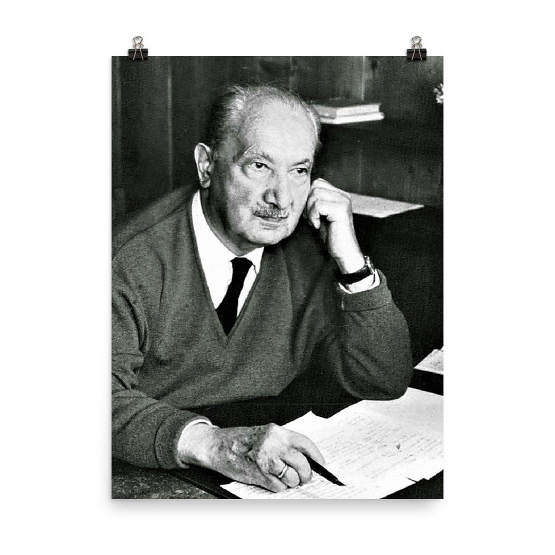 Martin Heidegger Poster Print - Etsy