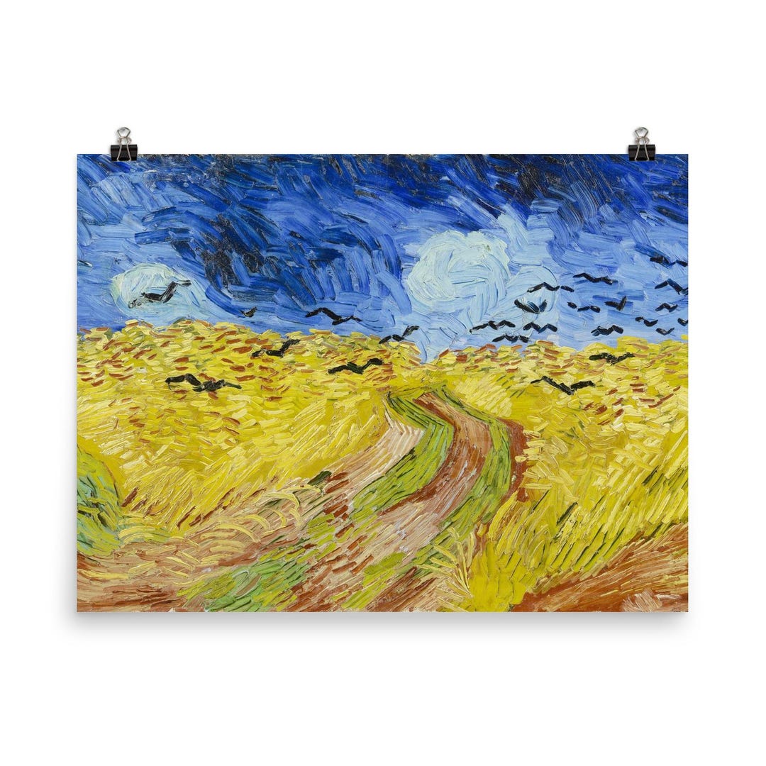 The Wheatfield With Crows by Vincent Van Gogh Poster Print - Etsy