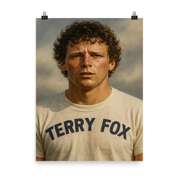 Terry Fox Poster - Etsy Canada
