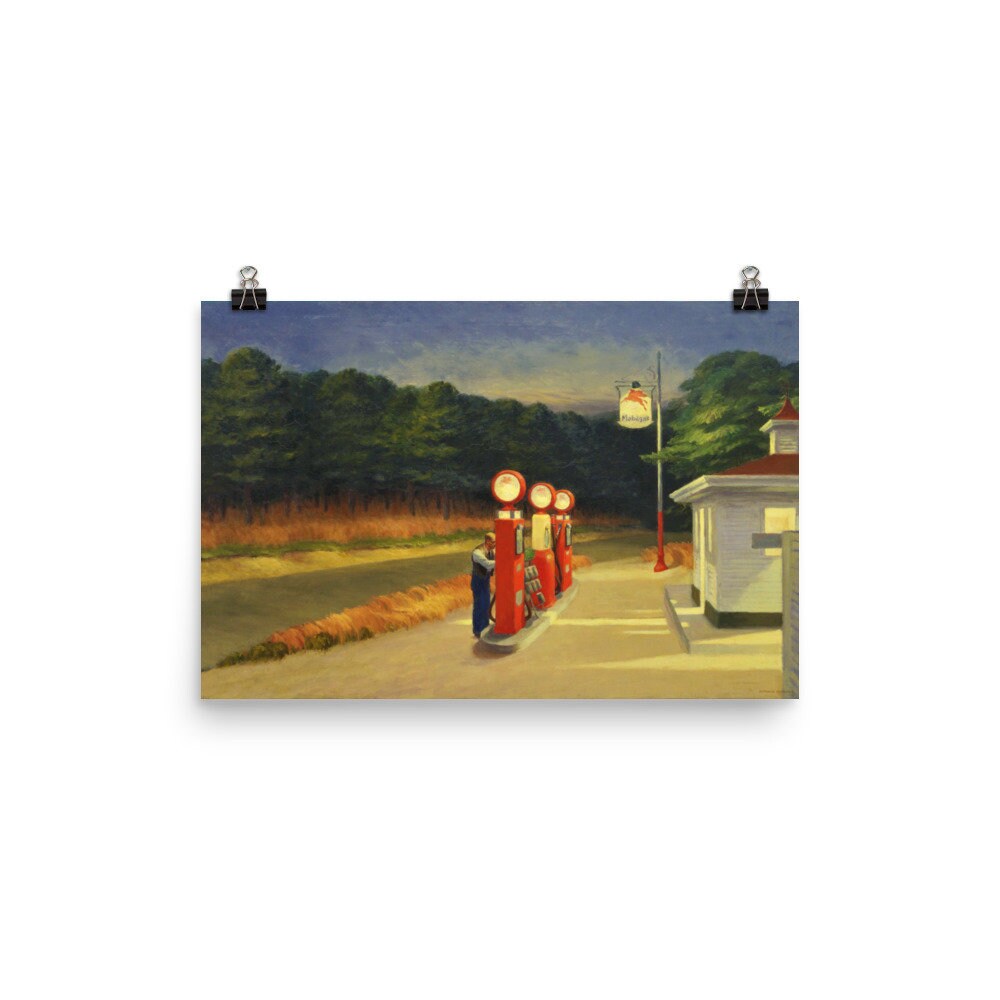 Gaz Edward Hopper Gas" By Edward Hopper Capturing A Moment In Time