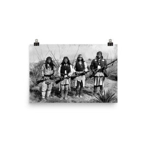Geronimo and His Warriors Poster Print - Etsy