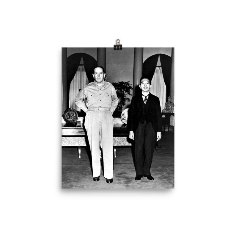 Emperor Hirohito and General Macarthur Poster Print - Etsy