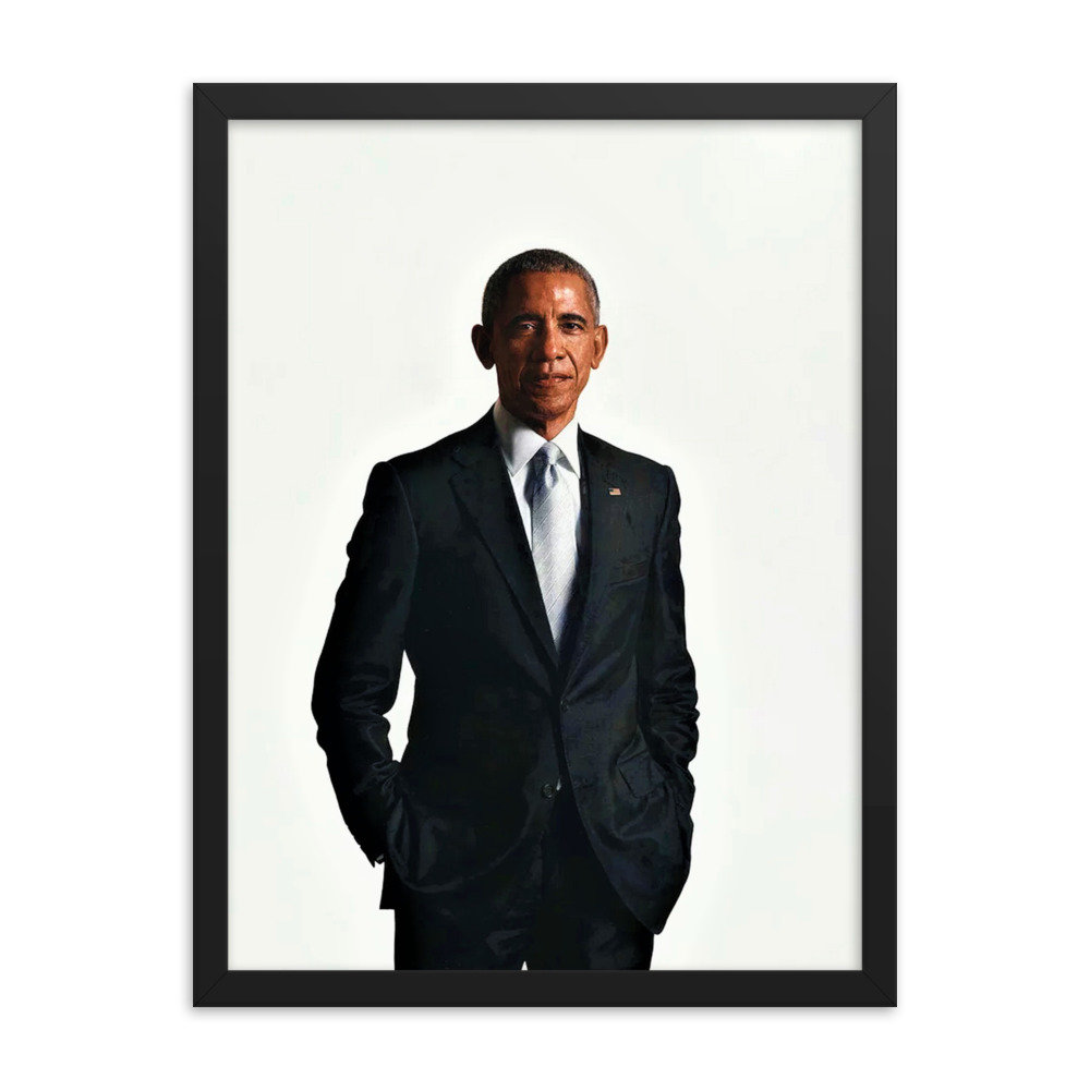 Barack Obama Official Portrait Framed Print - Etsy