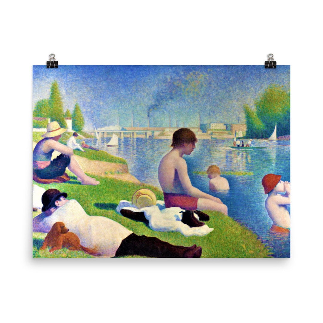 Bathers at Asnières by Georges Seurat Poster Print - Etsy UK