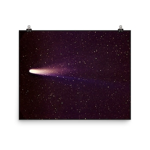 Halley's Comet Poster Print - Etsy